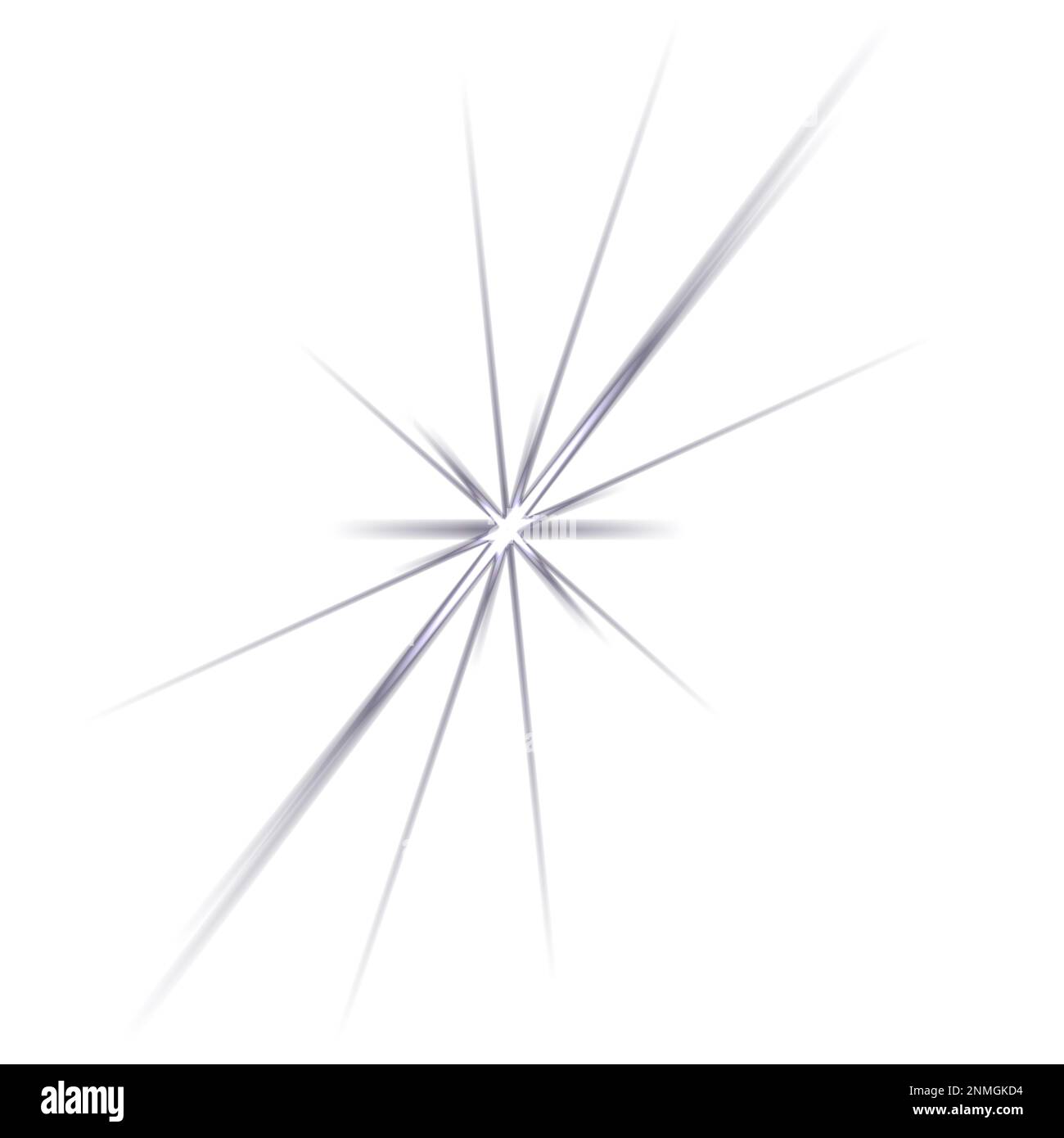 Digitally rendered sunrays isolated on white background Stock Photo - Alamy