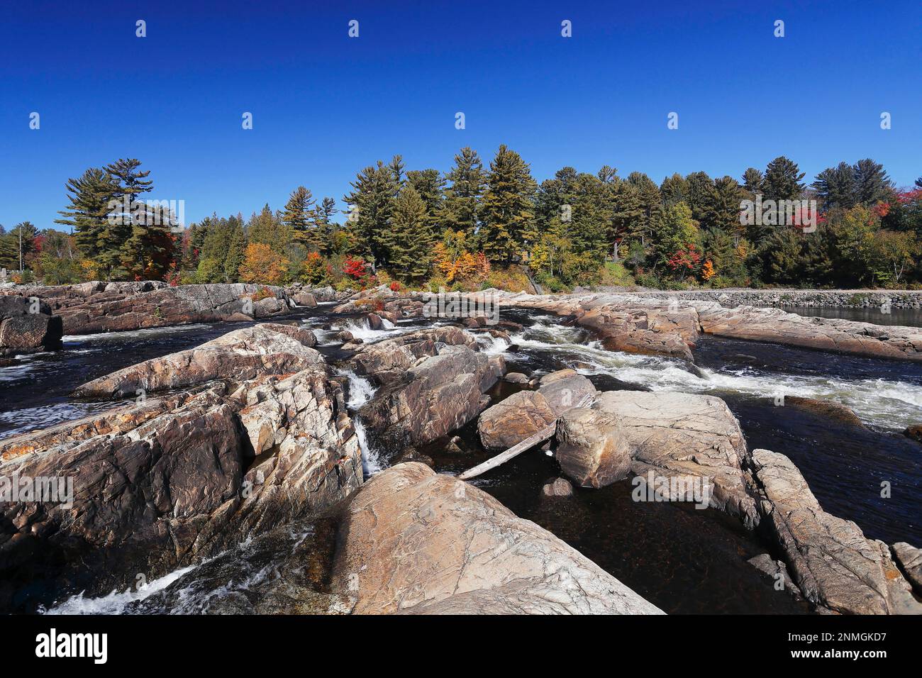 Parc des Cascades, Lake Pontbriand, Rawdon, Province of Quebec, Canada ...