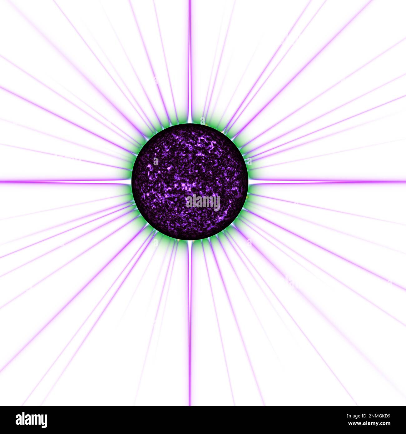 Digitally rendered planet sun isolated on white background Stock Photo ...