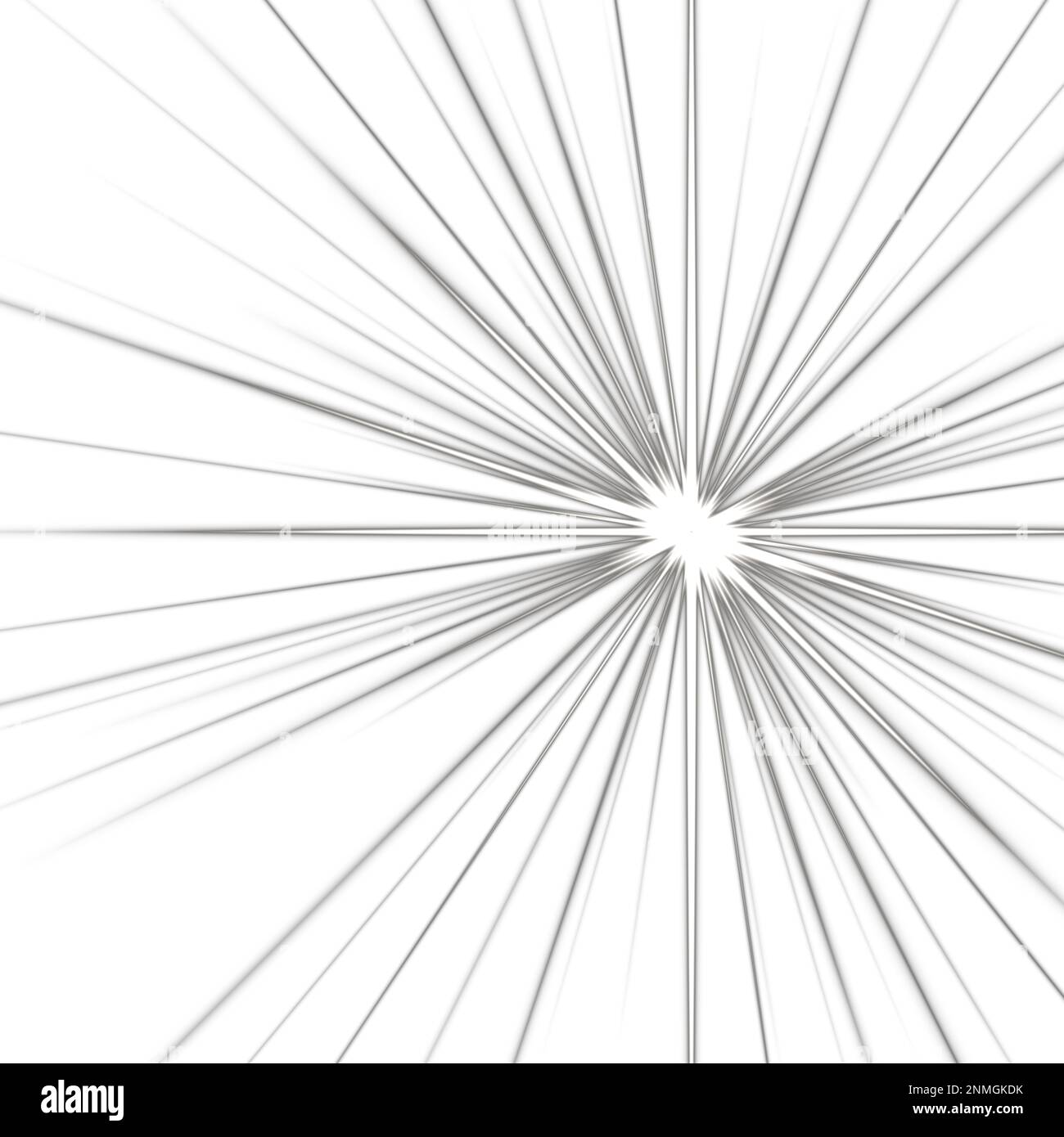 Digitally rendered Light effect rays flash radiance of star or sun ...