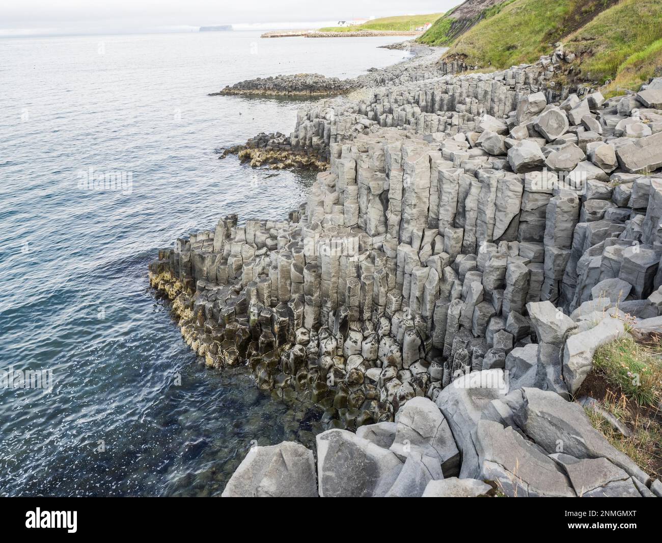 Basalt columns, Staoarbjargavik Bay, Hofsos, Northern Iceland, Iceland Stock Photo - Alamy