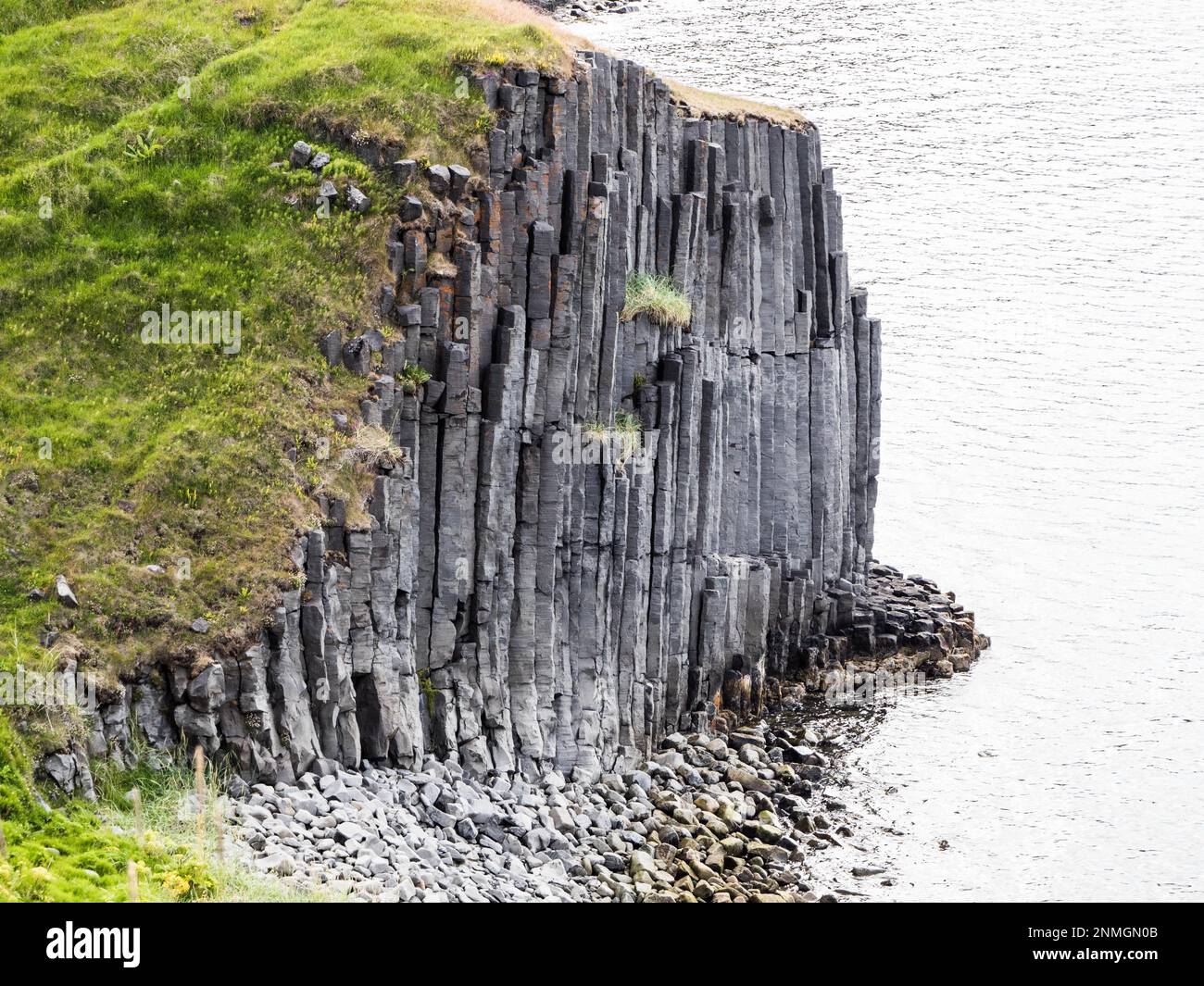 Basalt columns, Staoarbjargavik Bay, Hofsos, Northern Iceland, Iceland Stock Photo - Alamy