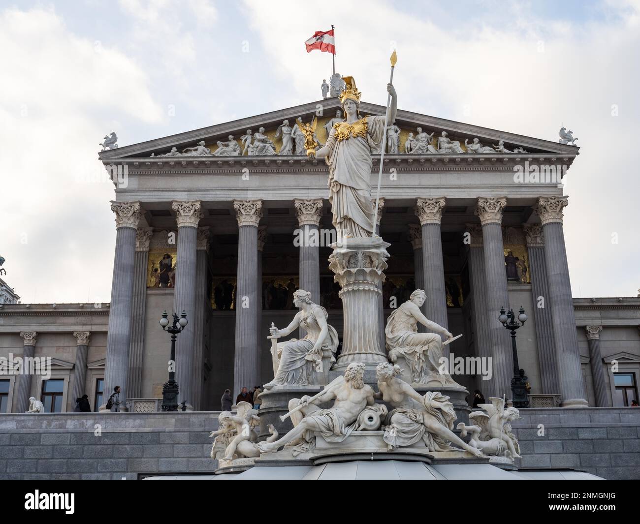 Parliament building, Austrian Parliament, Vienna, Austria Stock Photo ...