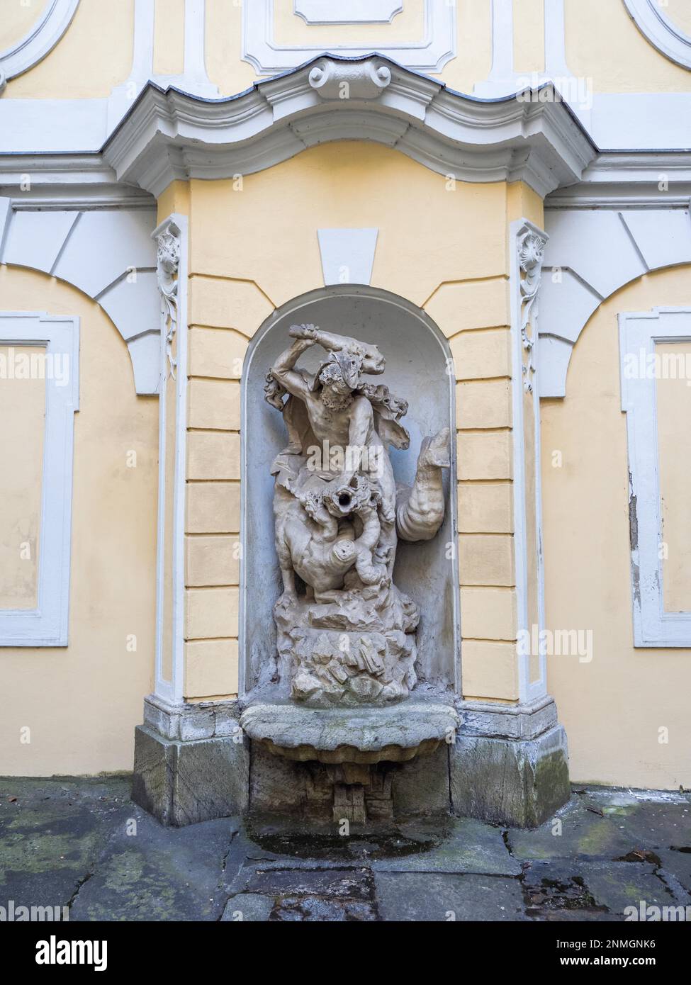 Hercules Fountain by Veit Koeniger, Domherrenhof, aristocratic Jesuit ...