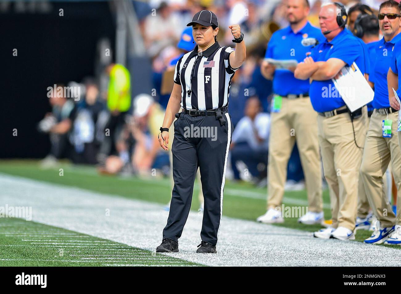 ATLANTA, GA – OCTOBER 02: Football Official Karina Tovar on the ...