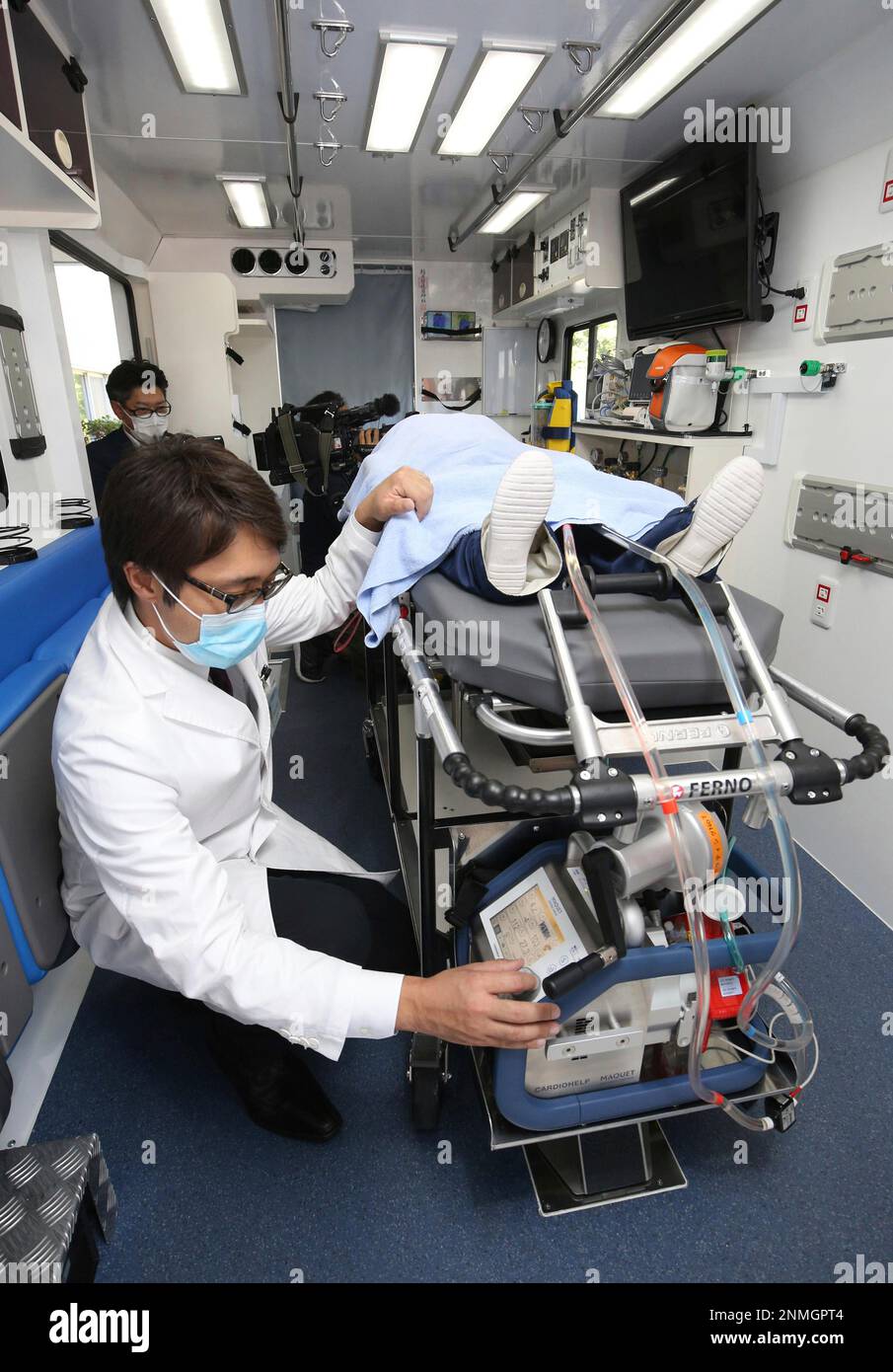 A picture shows a vehicle that carries a high capacity battery, an ...