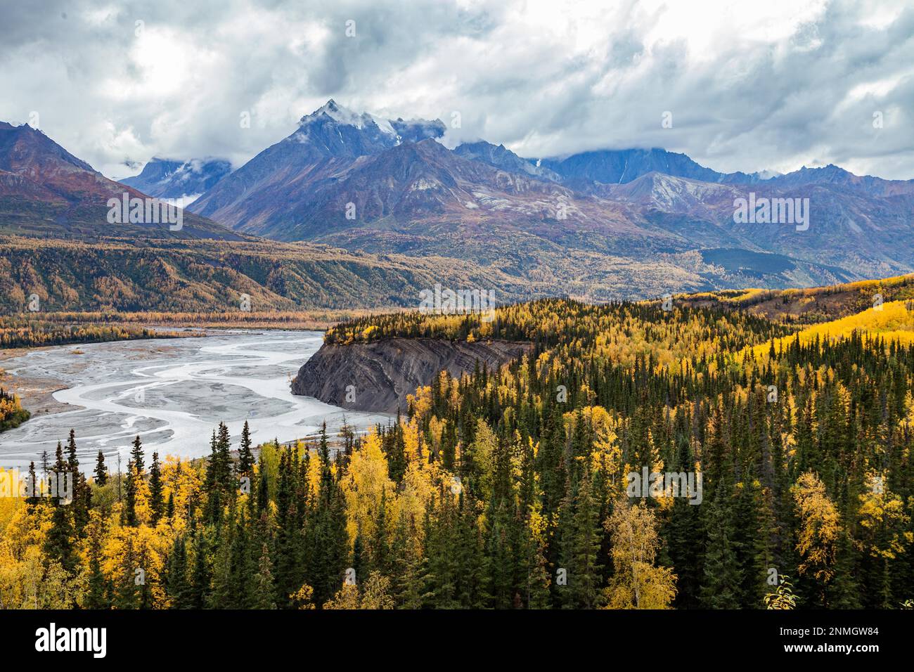 Matanuska River near Palmer, Alaska Stock Photo - Alamy