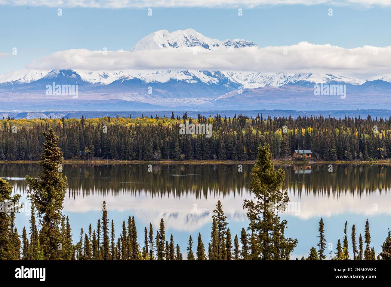 Chitina overlooking the Wrangell Mountains, Alaska Stock Photo - Alamy