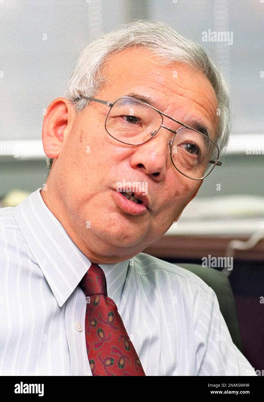 FIFE: Japanese Syukuro Manabe speaks during an interview in Minato Ward ...