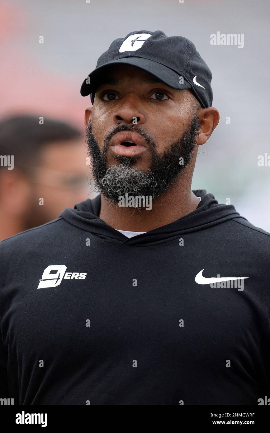 CHAMPAIGN, IL - OCTOBER 02: Charlotte 49ers wide receivers coach Perry ...