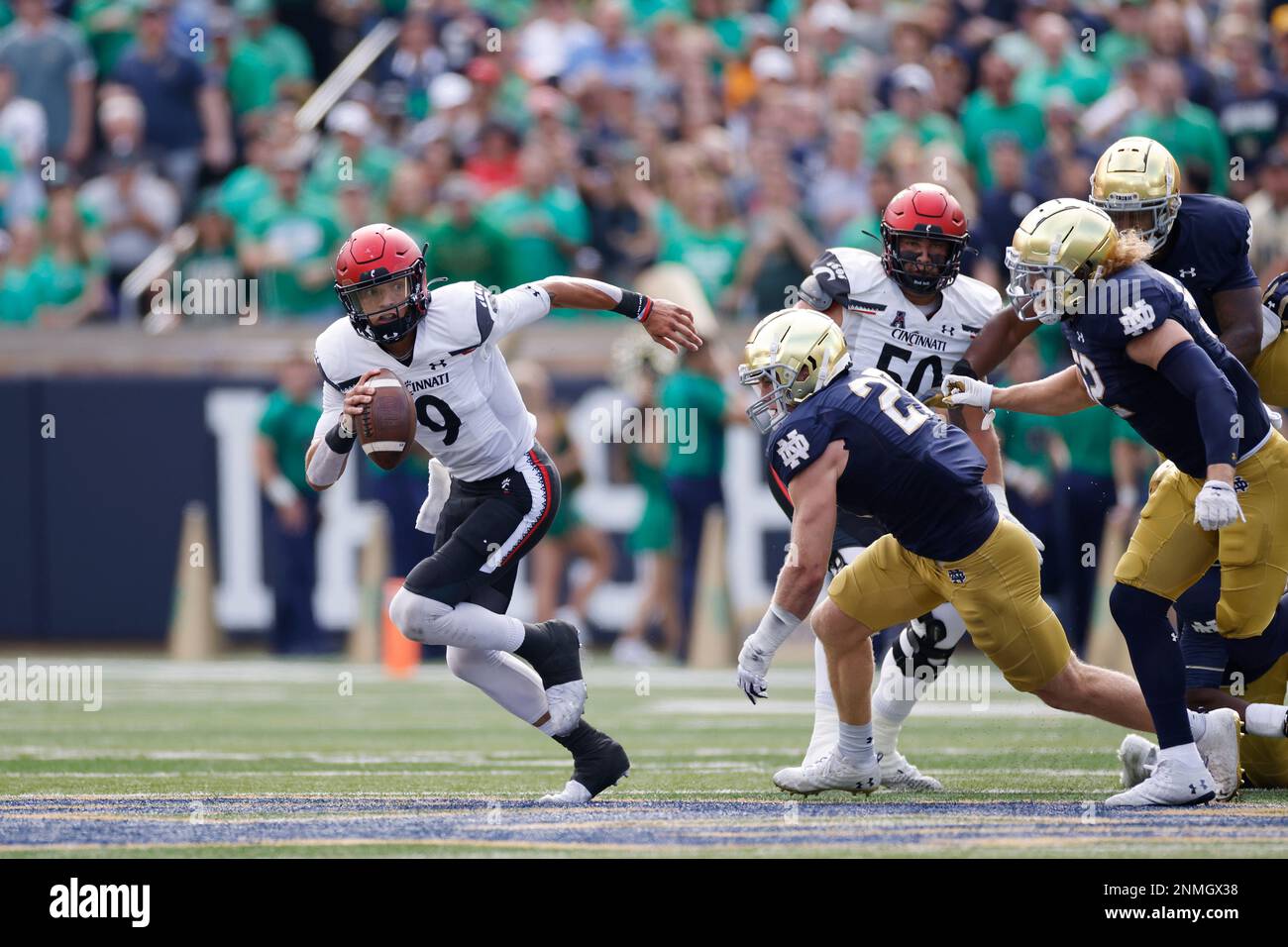 SOUTH BEND, IN - OCTOBER 02: Cincinnati Bearcats quarterback Desmond ...