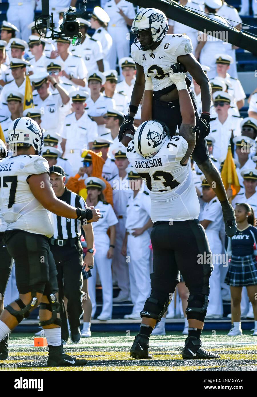 ANNAPOLIS, MD - OCTOBER 2: UCF Knights wide receiver Brandon Johnson (3 ...