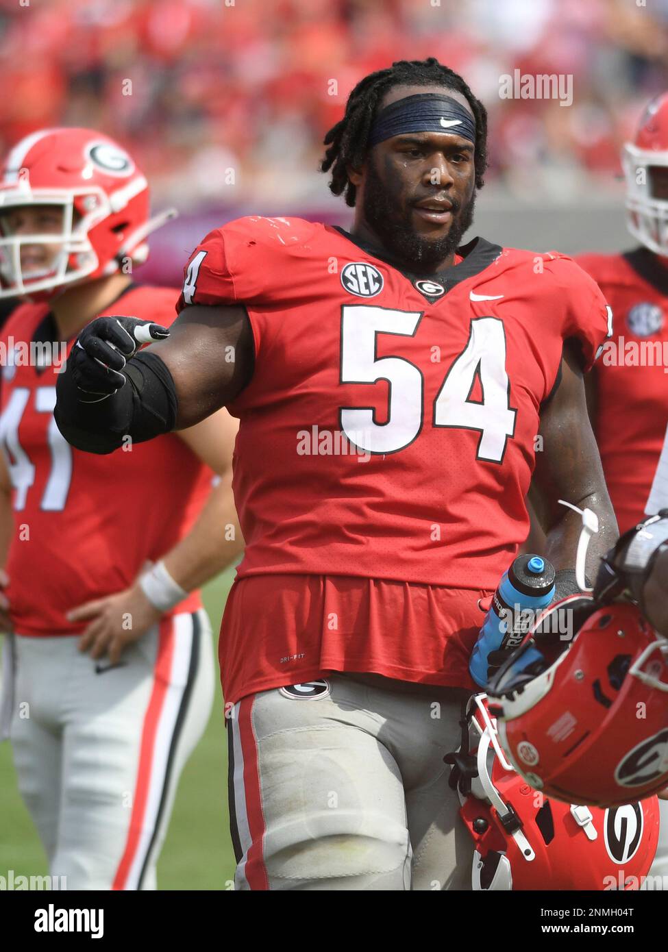 ATHENS, GA - OCTOBER 02: Georgia Bulldogs Offensive Linemen Justin ...