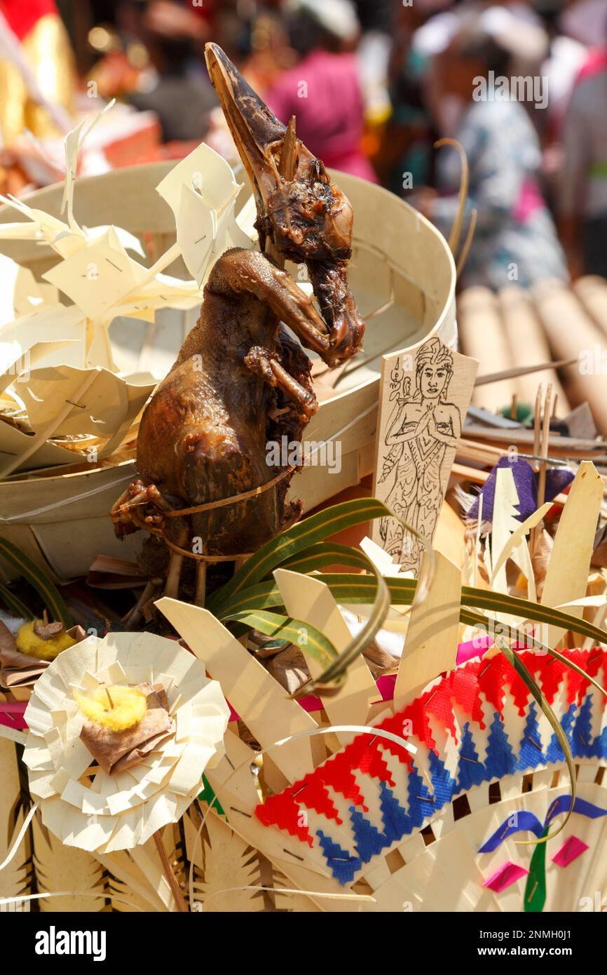 Cremation Offering for a Ngaben or cremation ceremony, Ubud village ...