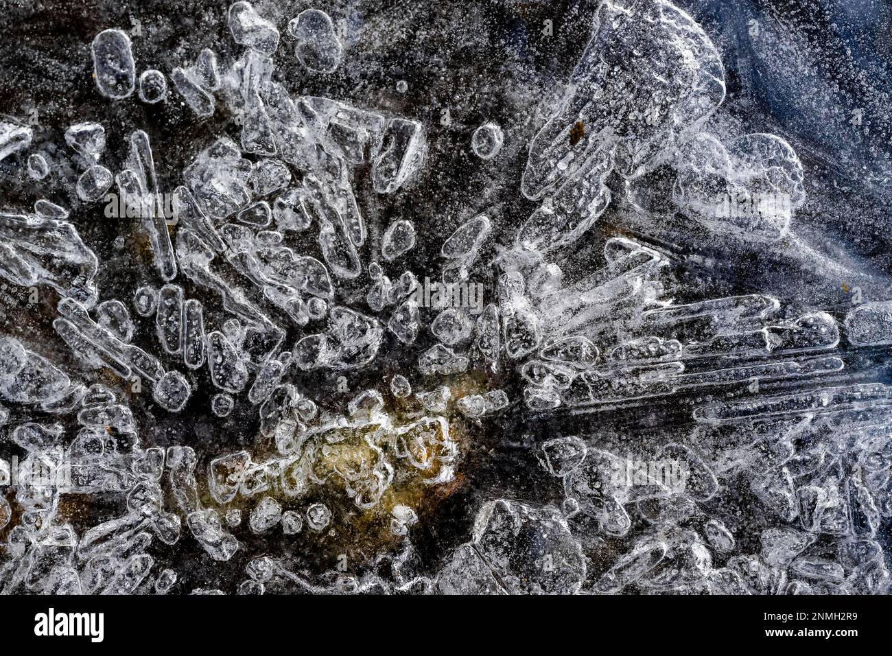 Details, shapes and structures of ice, ice crystals, Austria Stock ...