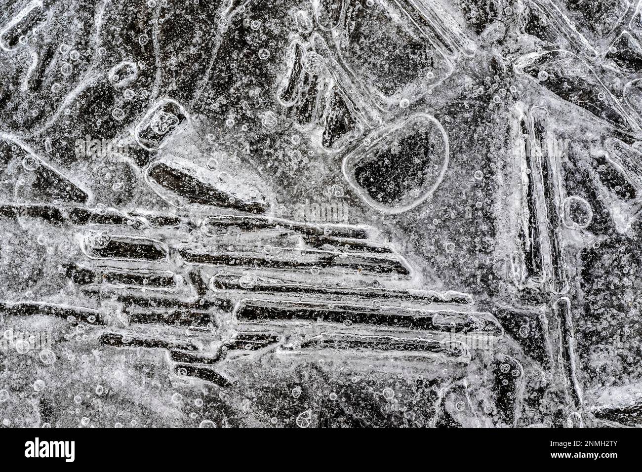 Details, shapes and structures of ice, ice crystals, Austria Stock ...