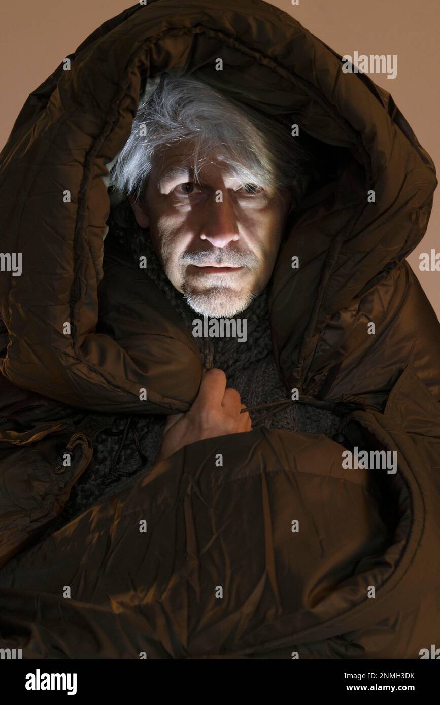 Old sleeping bag hi-res stock photography and images - Alamy