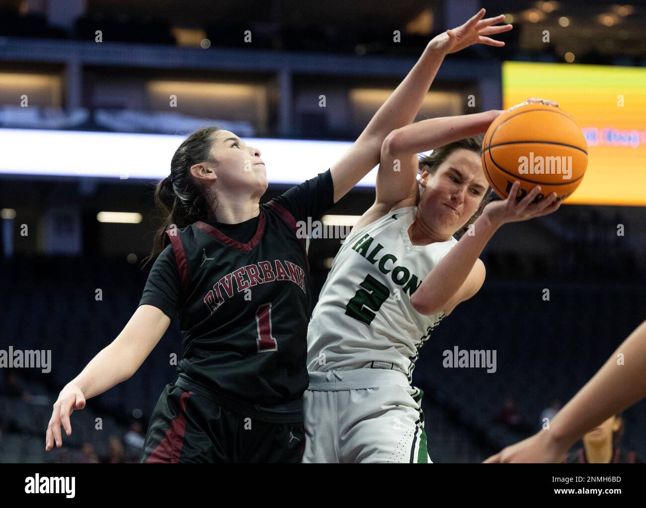 Sacramento, CA, USA. 24th Feb, 2023. Riverbank Bruins Livi Fernanderz ...