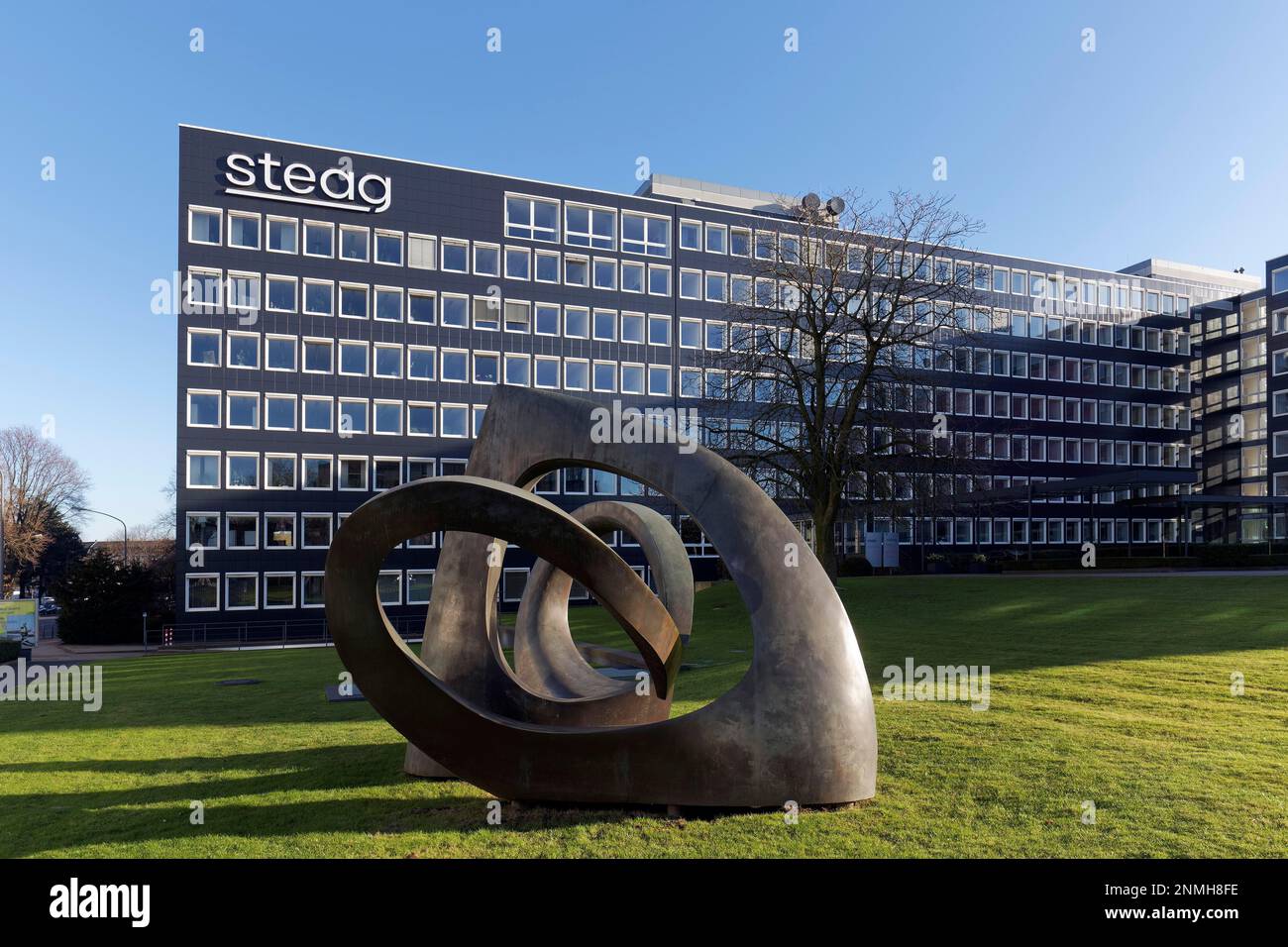 Steag GmbH headquarters, logo on building, energy producer, power plant ...