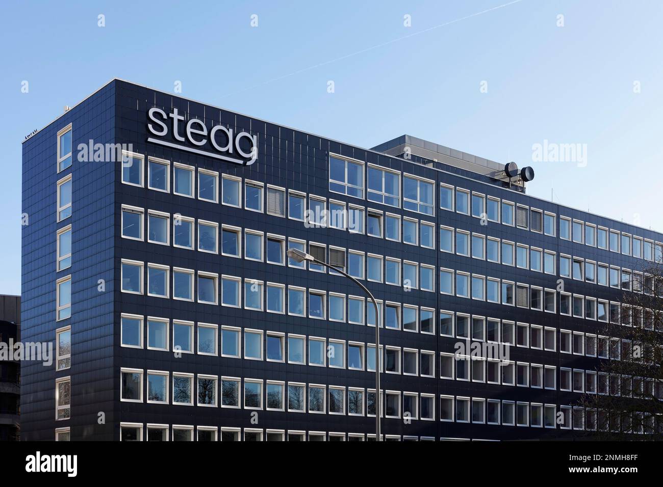 Steag GmbH headquarters, logo on building, energy producer, power plant ...