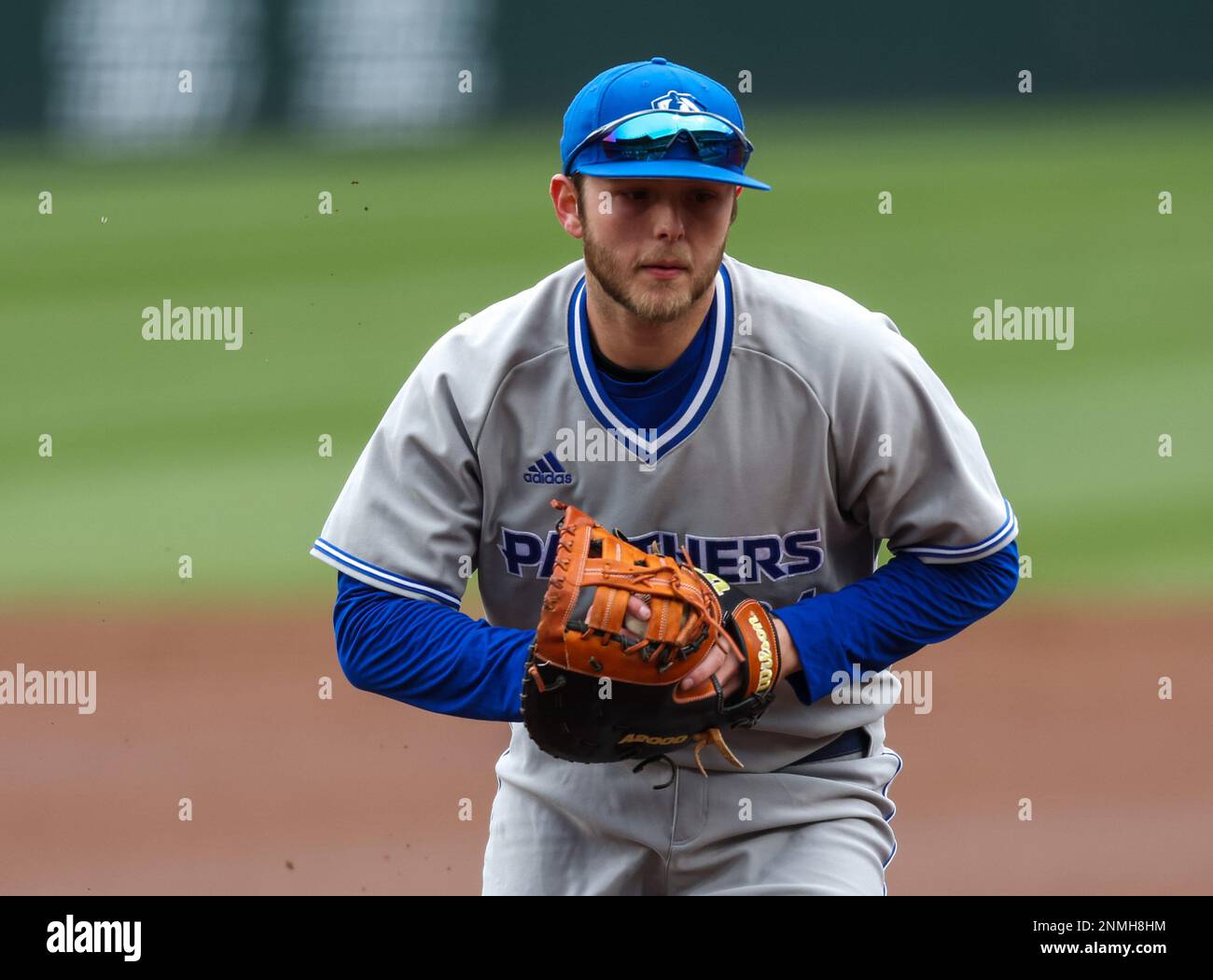 The Bag For An Out. 24th Feb, 2023. Nicholas Rucker #24 Panthers first ...