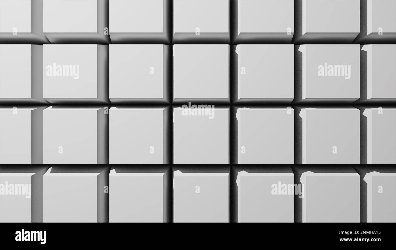 Grid cubes. Computer generated 3d render Stock Photo - Alamy