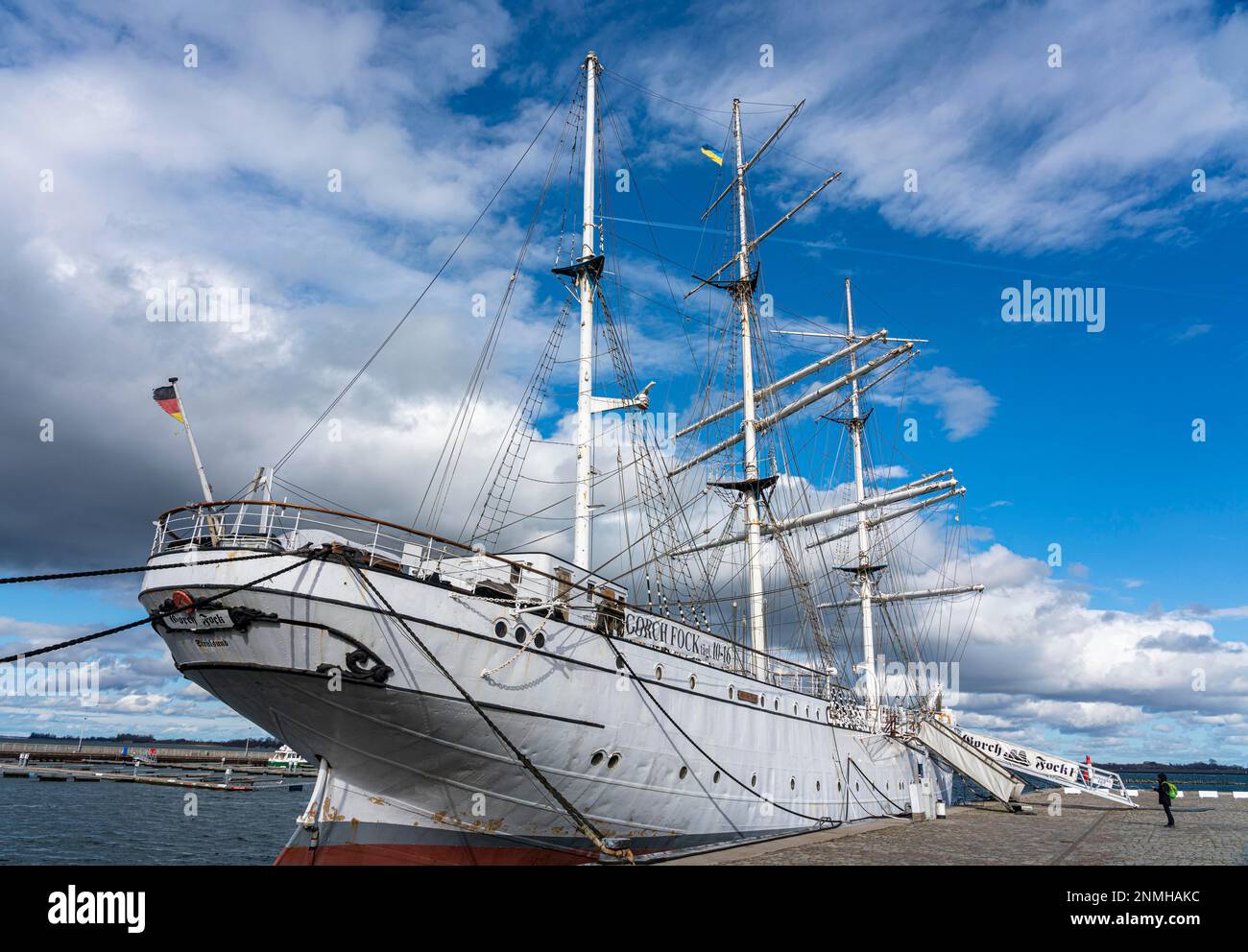 Sail training ship Gorch Fock I, Museum, Stralsund, Mecklenburg-Western ...