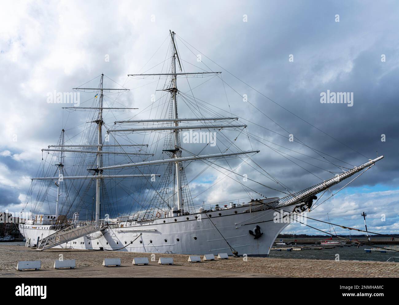 Sail training ship Gorch Fock I, Museum, Stralsund, Mecklenburg-Western ...