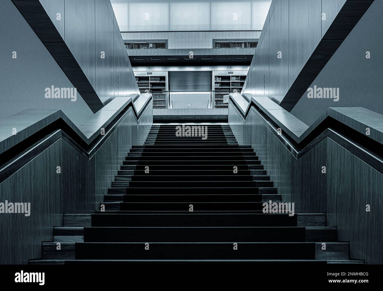 Staircase in the Staatsbibliothek Unter den Linden, Berlin, Germany ...