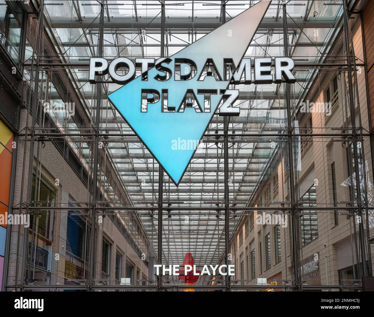 The Playce, newly designed shopping arcades at Potsdamer Platz, Berlin, Germany Stock Photo - Alamy