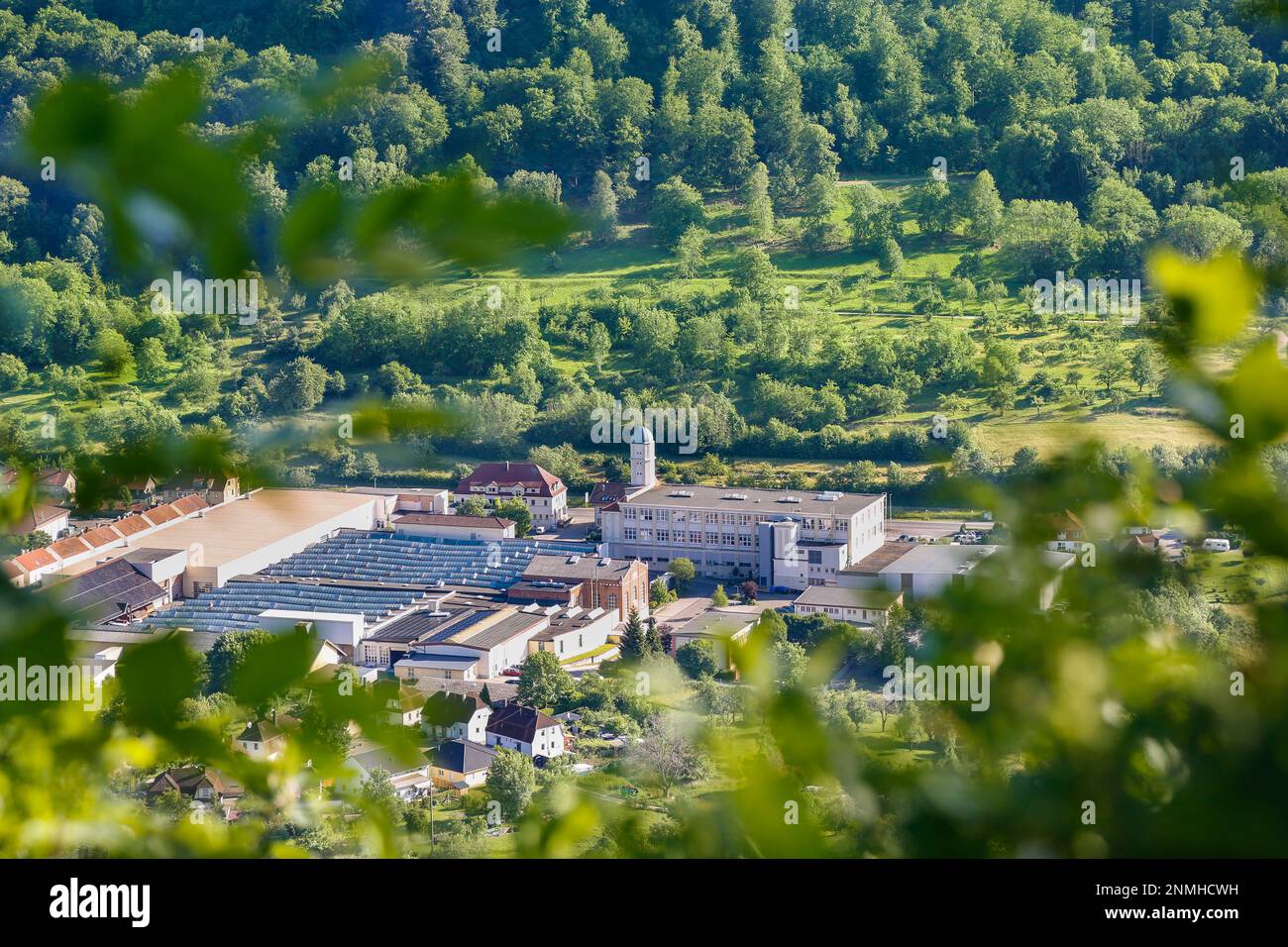 View of Unterhausen-Lichtenstein, factory site of Uebersberg ...