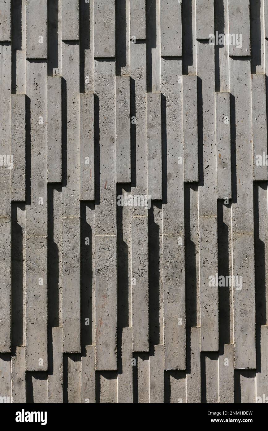 Detail cemetery wall, concrete poured, concrete wall, garden wall ...