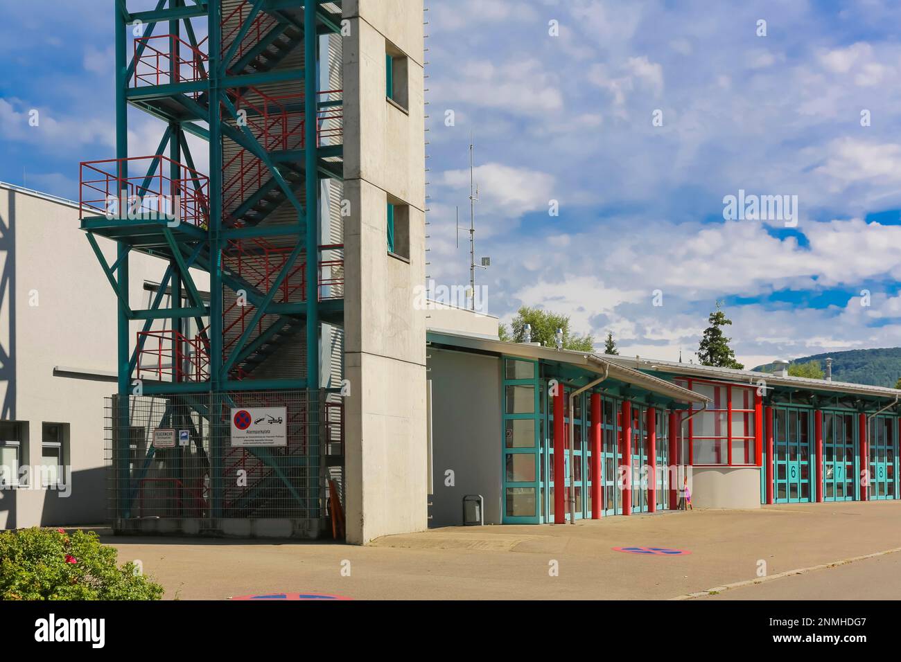 Volunteer fire brigade of the city of Pfullingen, premises, hose ...