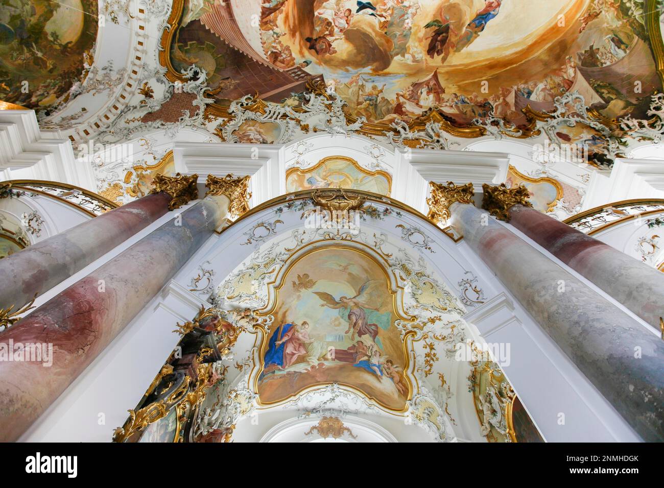 Minster of Our Lady, ceiling frescoes, ceiling painting, sacred art ...
