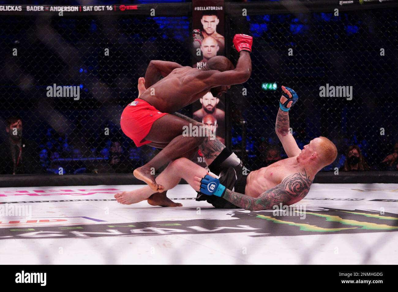 LONDON, ENGLAND - OCTOBER 1: (L-R) Yves Landu punches Tim Wilde in ...