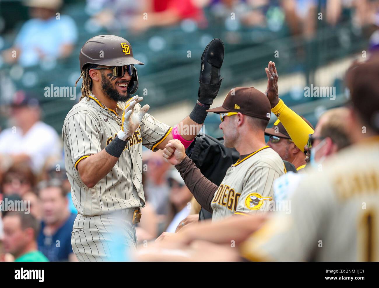 San Diego Padres Fernando Tatis Jr. celebrates against the Colorado ...