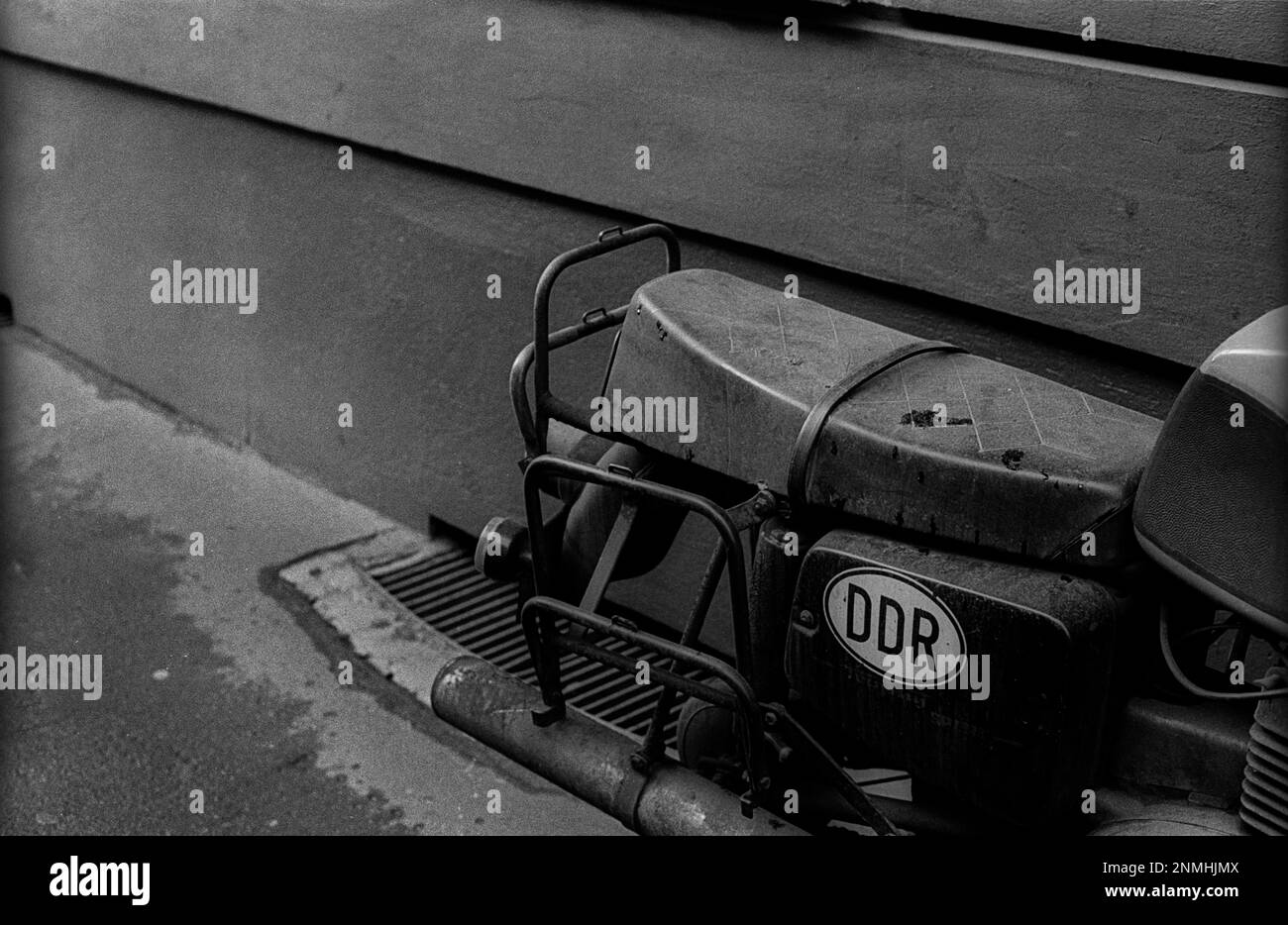 GDR, Berlin, 24.1.1990, motorbike with GDR emblems Stock Photo - Alamy