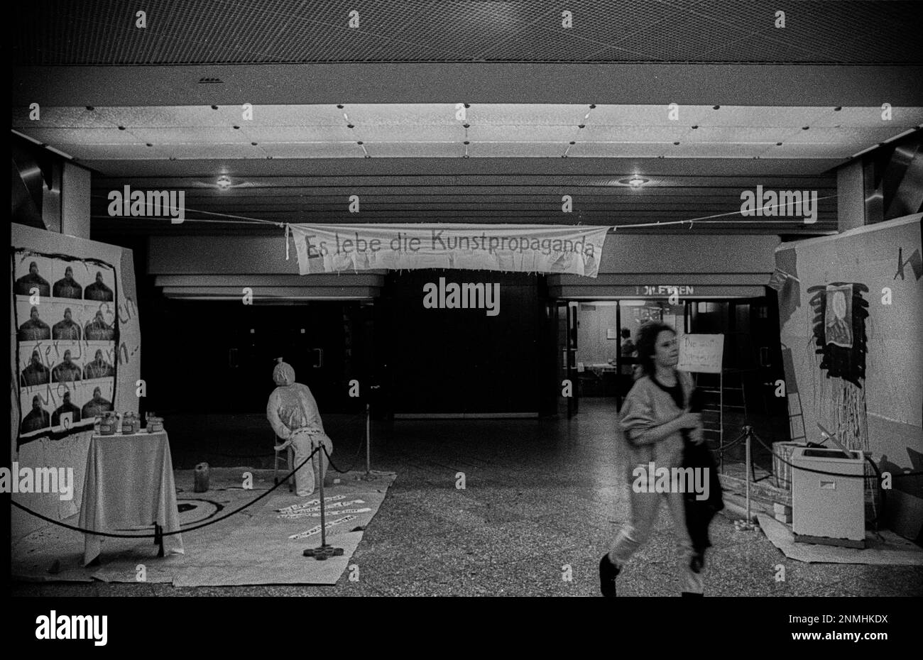 GDR, Berlin, 26.1.1990, The Great Purge, art installation by photographer and action artist Kurt ...