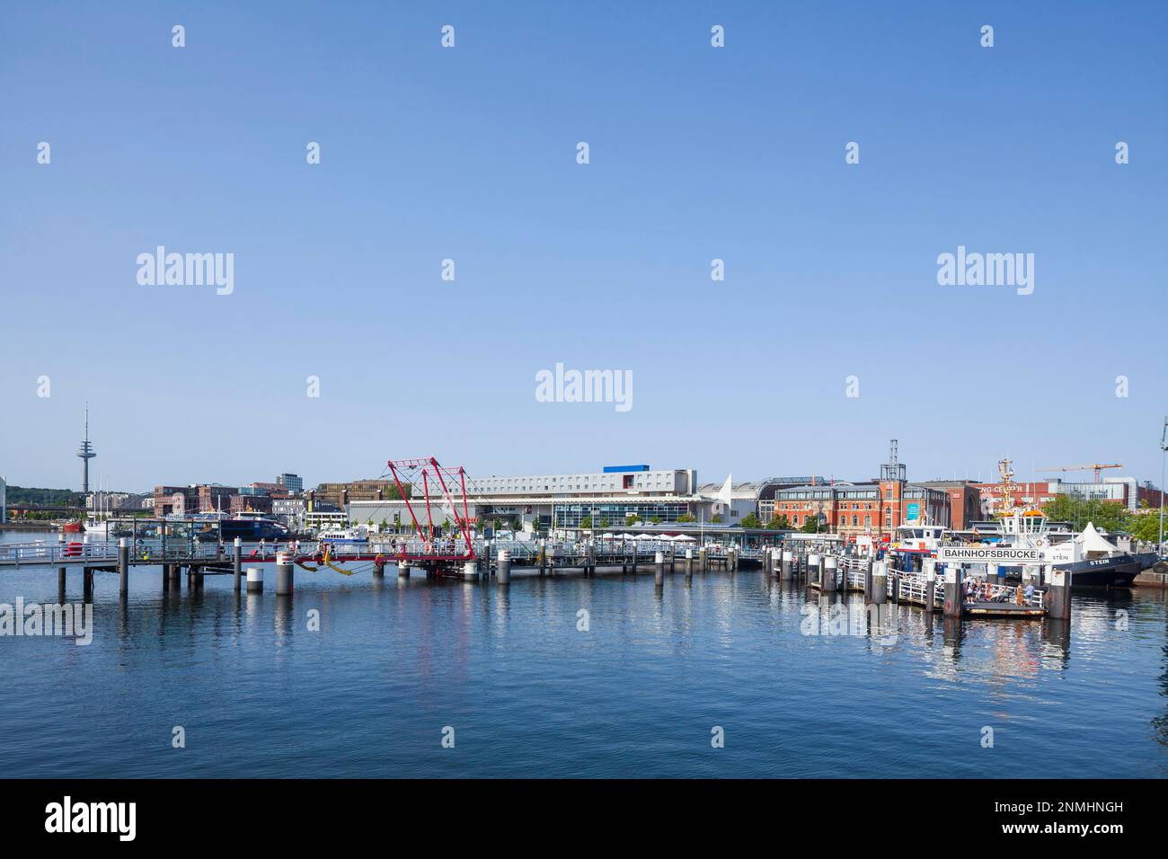 Hoernbruecke, Harbour, Kiel Fjord, Kiel, Schleswig-Holstein, Germany ...