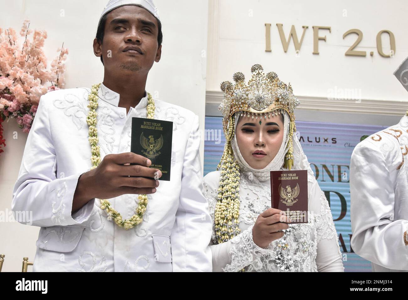 Bandung, Indonesia. 24th Feb, 2023. A couple with disabilities conduct ...