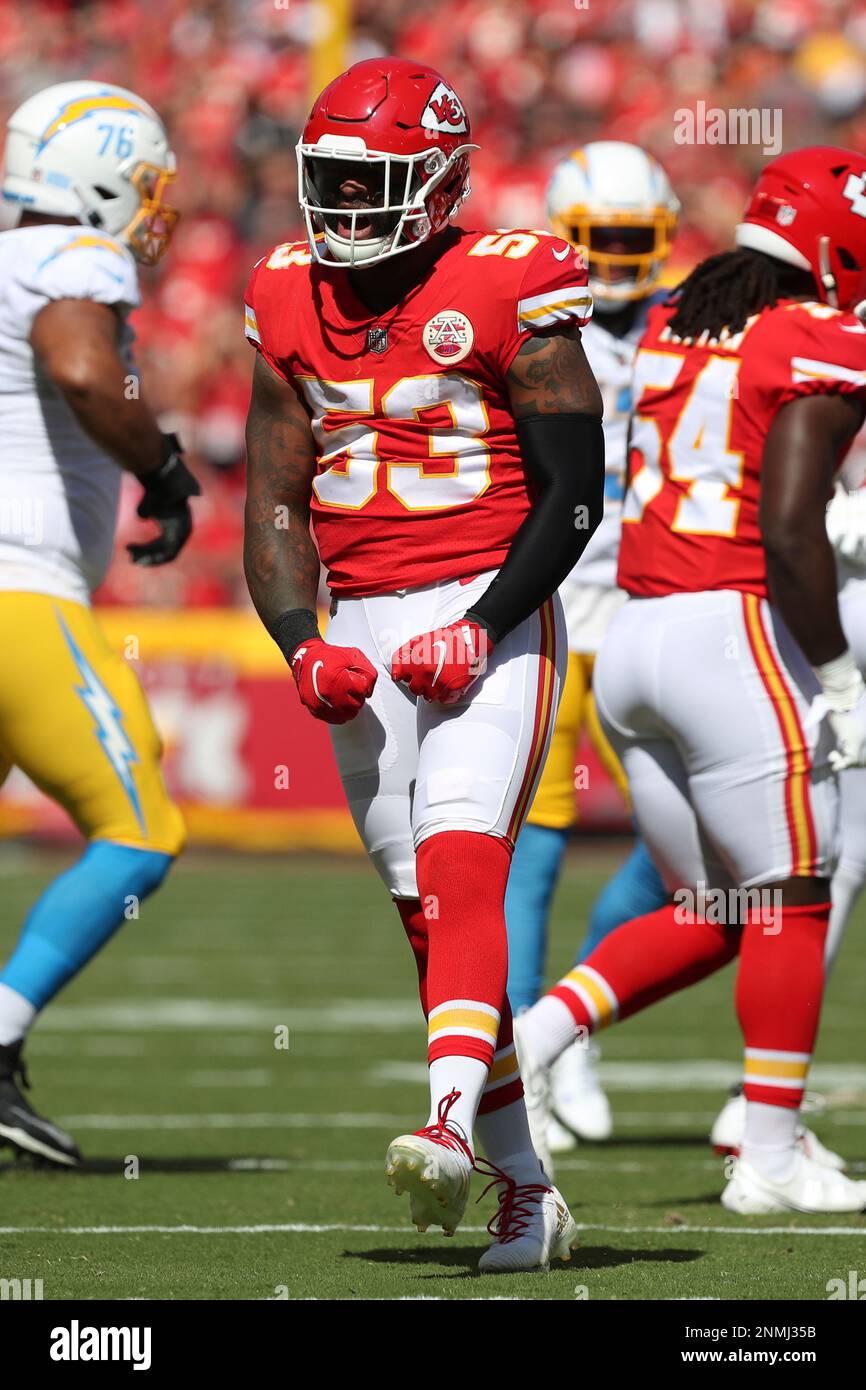 KANSAS CITY, MO - SEPTEMBER 26: Kansas City Chiefs inside linebacker ...