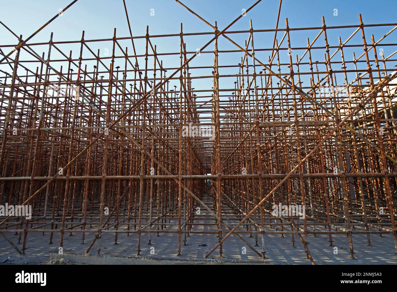 Urban construction buildings foundation Stock Photo - Alamy