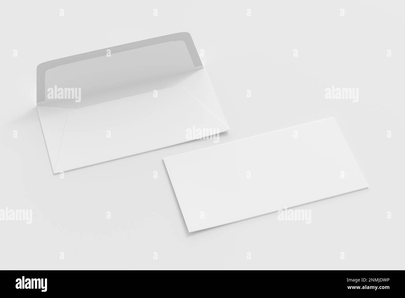 Blank corporate envelope mockup on white background. Branding mock up ...