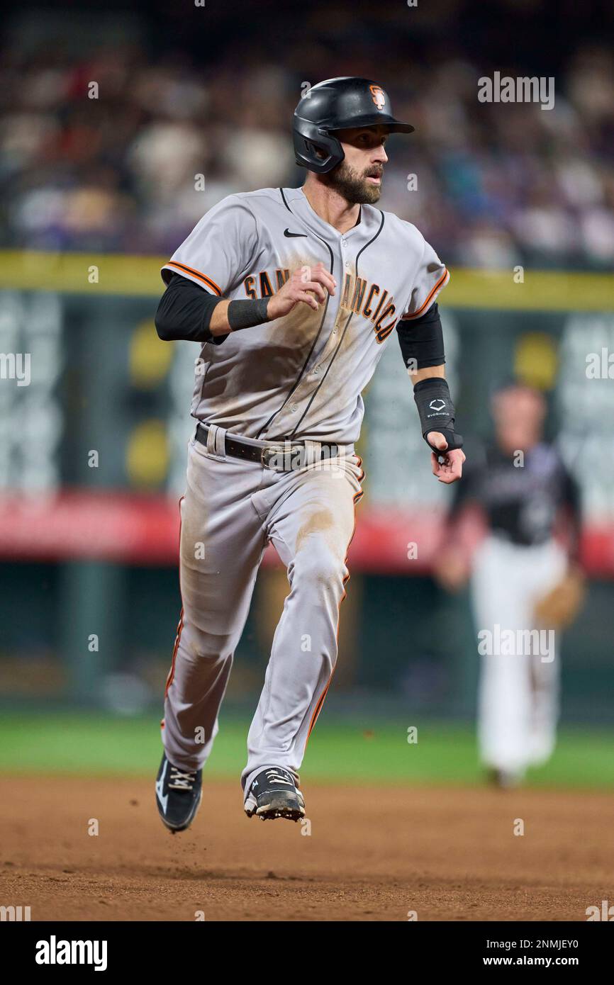September 25 2021: San Francisco center fielder Steven Duggar (6) runs ...