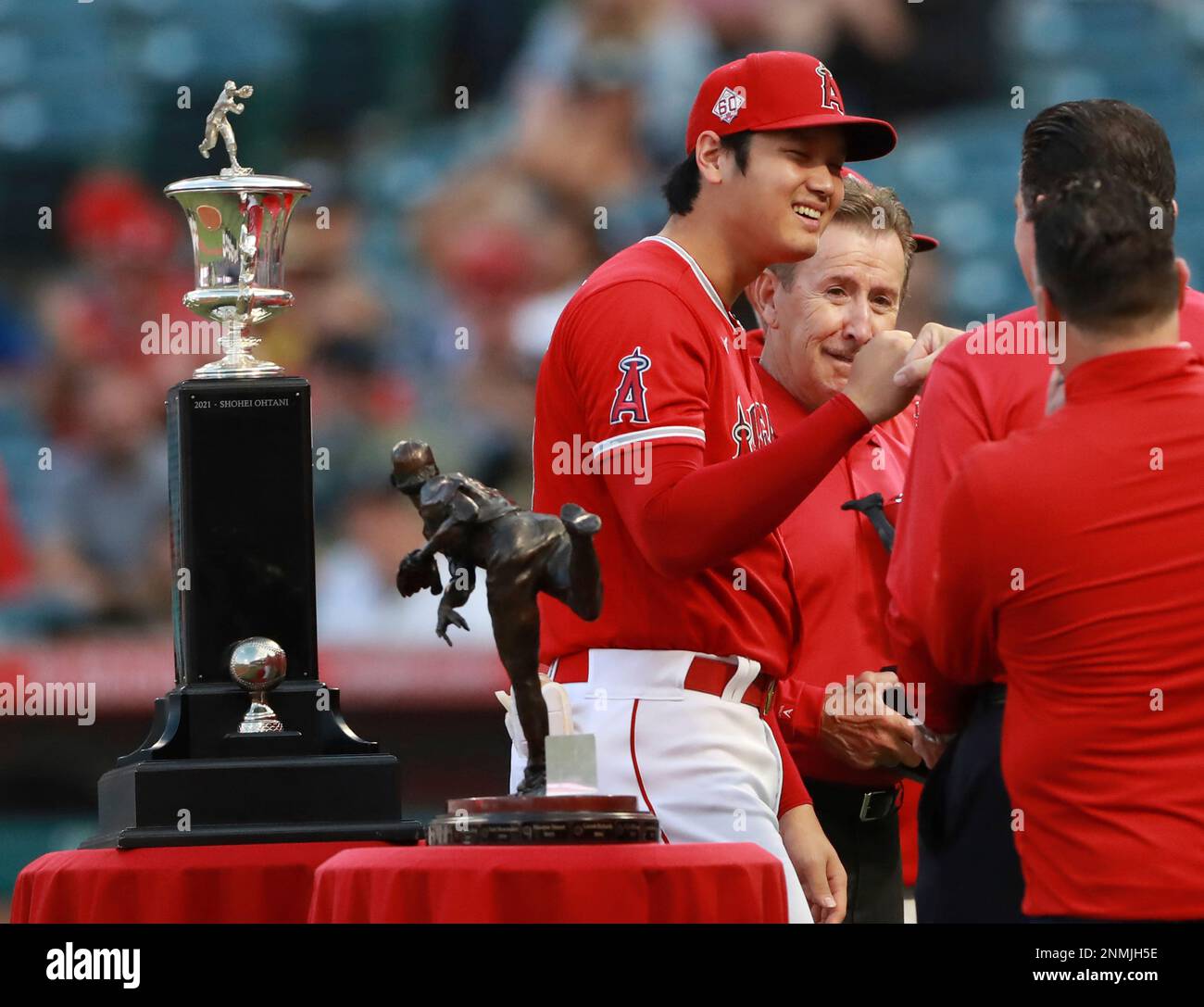 Correction: Los Angeles Angels' Shohei Ohtani wins the team's annual MVP of pitcher and batter ...