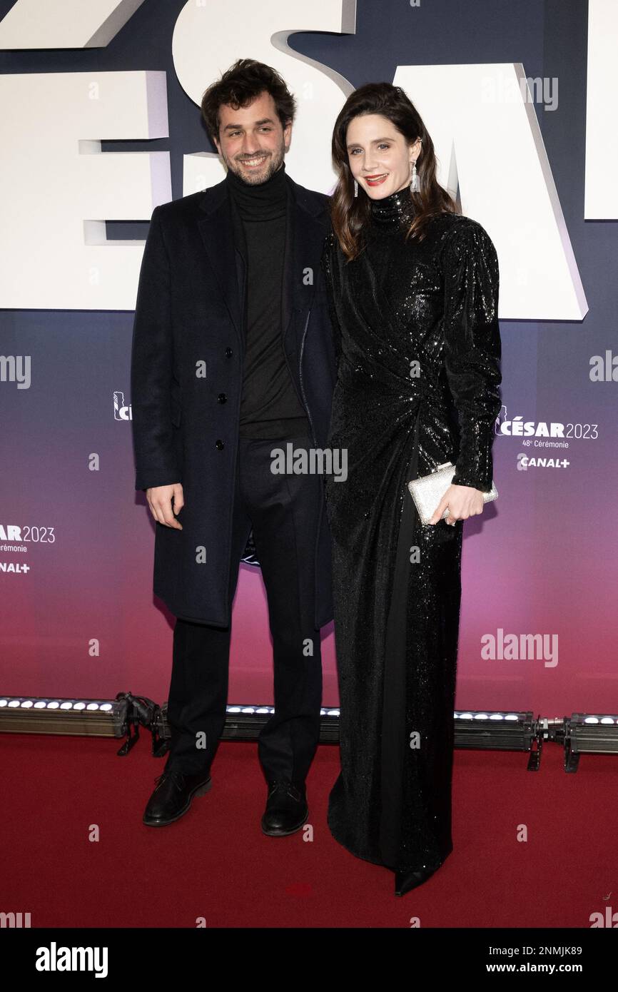 Judith Chemla and a guest arrive at the 48th Cesar Film Awards at L ...