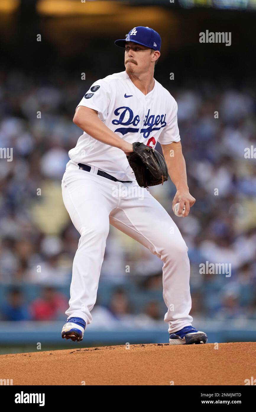 Los Angeles Dodgers relief pitcher Justin Bruihl (63) delivers a pitch ...