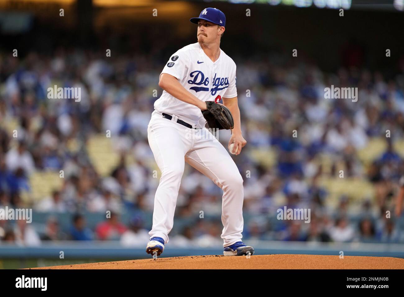 Los Angeles Dodgers relief pitcher Justin Bruihl (63) delivers a pitch ...