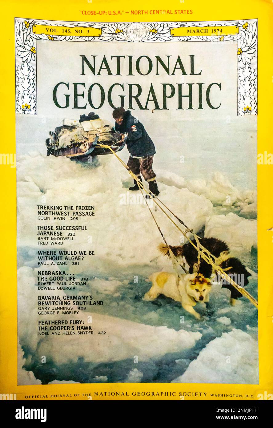 National Geographic magazine cover March 1974 Stock Photo - Alamy
