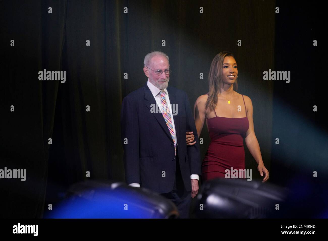 LAS VEGAS, NV - SEPTEMBER 23: Marc Ratner speaks with the audience ...